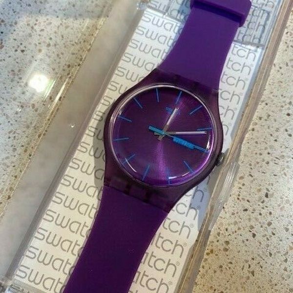 Swatch "Purple Rebel" SUOV702 2010 New Gent 41mm Original Case, Papers ...