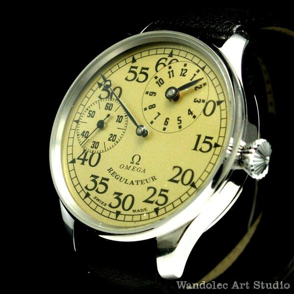 Vintage Men's Wristwatch Stainless Steel Regulateur Mens Watch Omega ...