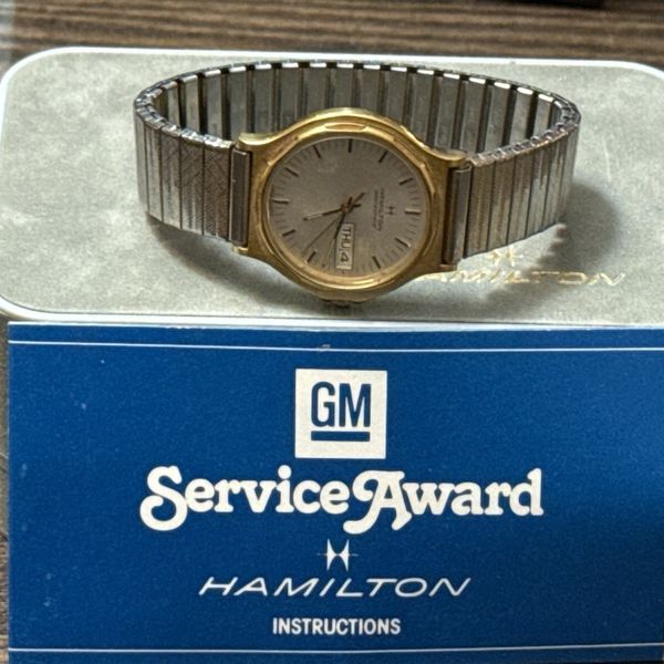 General Motors 25 Years Of Service Hamilton Masterpiece 9404 W/Box And ...