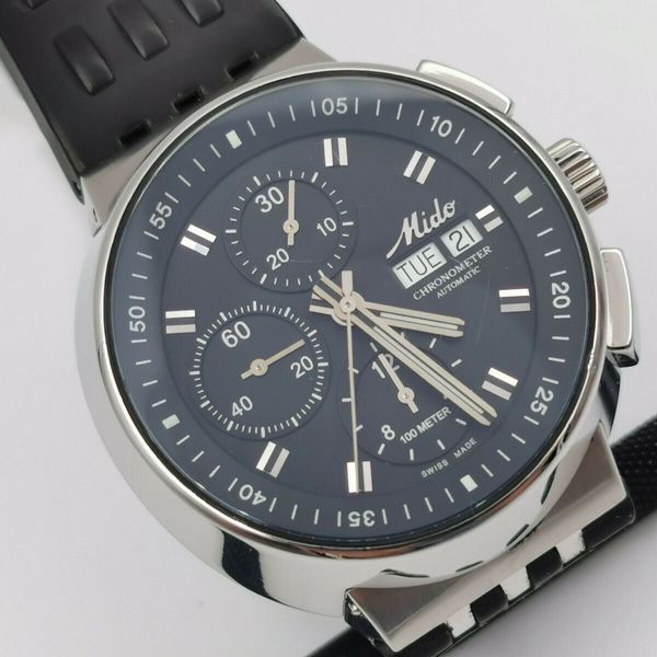 MIDO All Dial 8360 Black Automatic COSC Cal 1320 Chronograph Day/Date ...