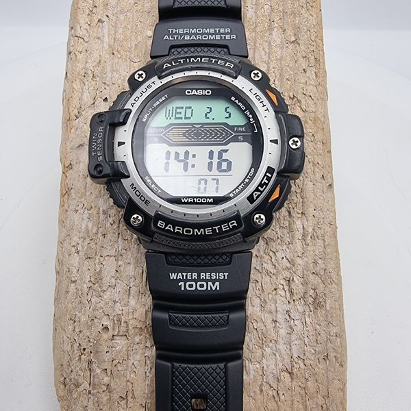 Casio Watch SGW-300H Altimeter Barometer World Time Illuminator 3202 New Strap | WatchCharts ...