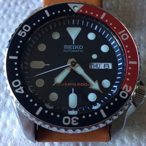 SOLD: Seiko SKX009 Pepsi Bezel Dark Blue Dial $160 | WatchCharts ...
