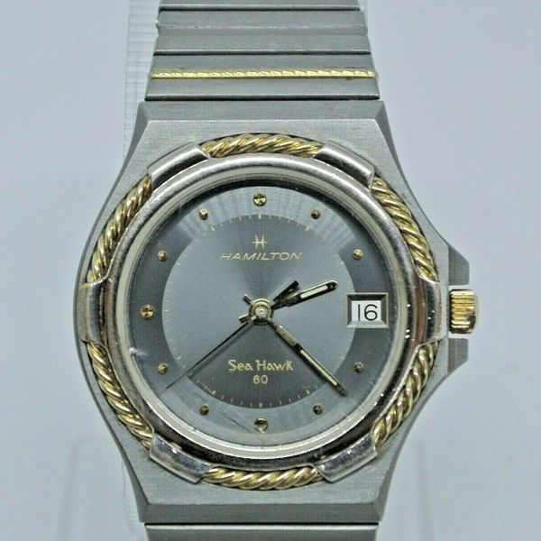 Vintage Hamilton 'Sea Hawk 60' Swiss quartz mens watch | WatchCharts ...