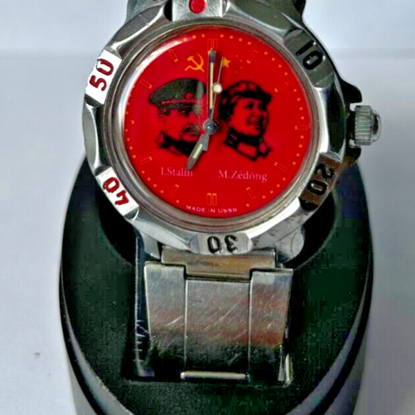 WOSTOK Watch Komandirskie L.Stalin & Mao Zedong. USSR Russia Soviet ...