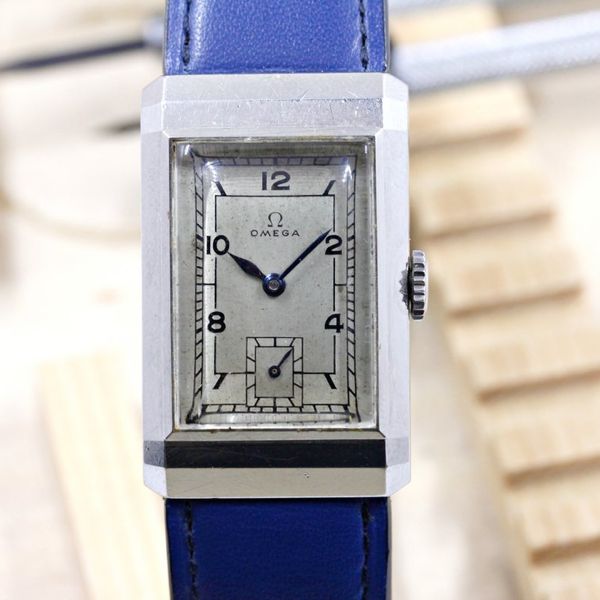 SOLD 1930s Omega Tank Two Tone Dial | WatchCharts Marketplace