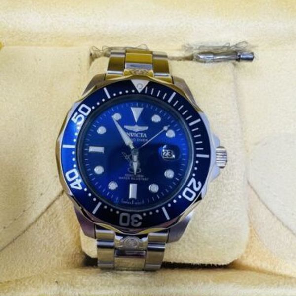 INVICTA New Grand Diver Automatic Dark Blue Dial/Bezel Stainless Steel ...