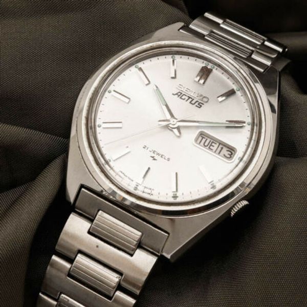Rare Vintage 1977 JAPAN SEIKO 5 ACTUS 7019-8010 21 Jewels Automatic Men's Watch | WatchCharts ...