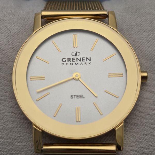 Grenen By Skagen Denmark Gold Tone Steel Men's Watch M22LGGS New ...