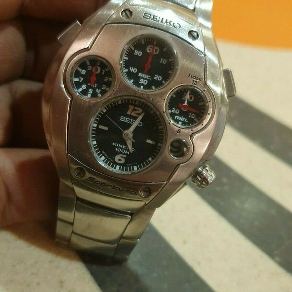 VINTAGE SEIKO SPORTURA KINETIC SLQ015 MENS WATCH - STUNNING ...