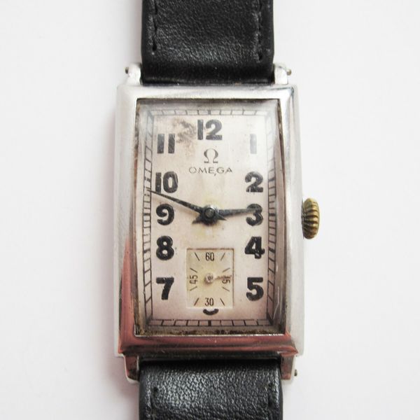 Omega T17 Art Deco Tank Watch with Omega Leather Band | WatchCharts ...