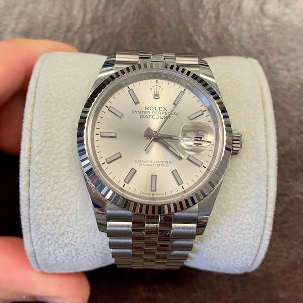 FS: 2019 Datejust 36 126234 Silver Fluted Jubilee Full Kit Priced to ...