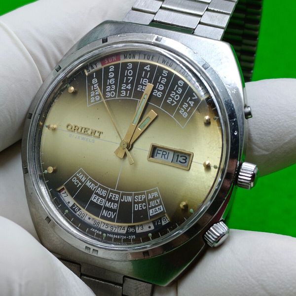 Orient College Watch Perpetual Multi Year Calendar Automatic 21 Jewels ...