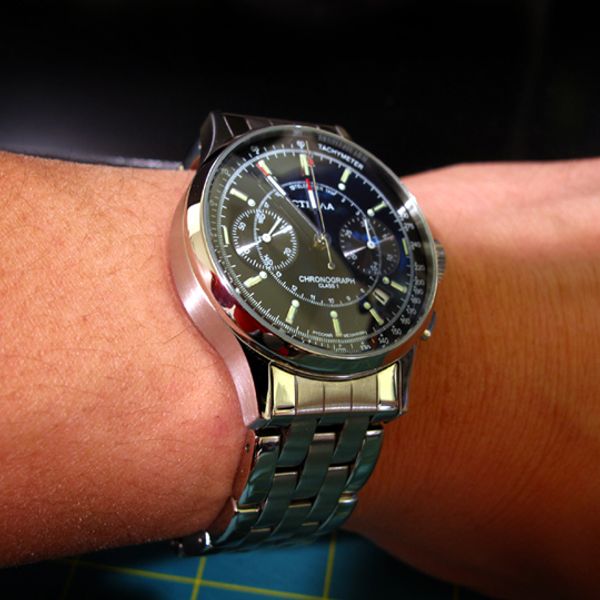 *SOLD* Strela 3133 38mm Maktime on SS Bracelet (Russian Handwind Chrono ...