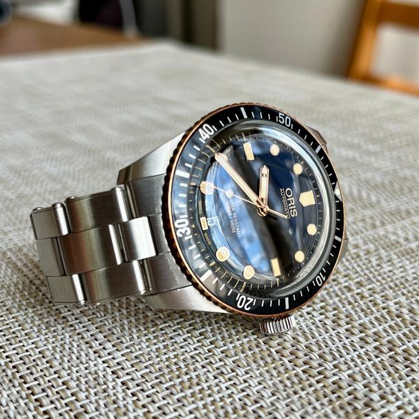 Oris Divers 65 Black Bronze Bezel 40mm Automatic Watch Bracelet Full ...