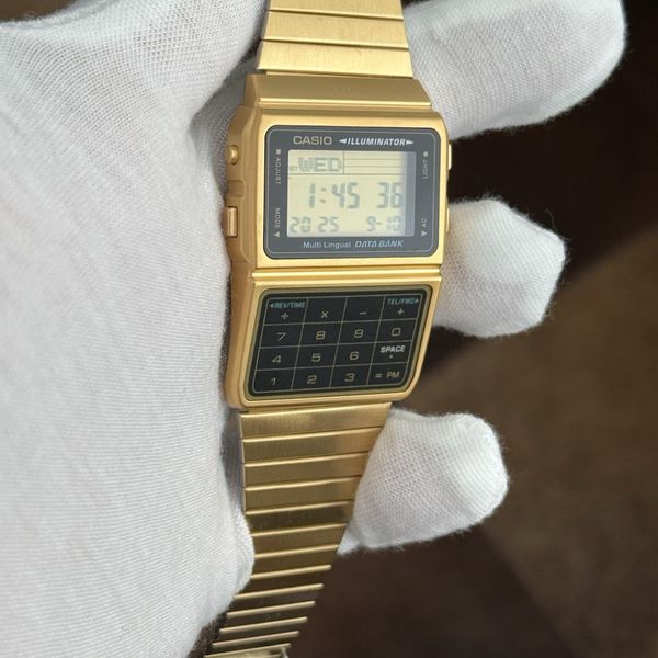 Rare Vintage Casio DBC-611G Menâ s Digital Calculator Keyboard Watch ...