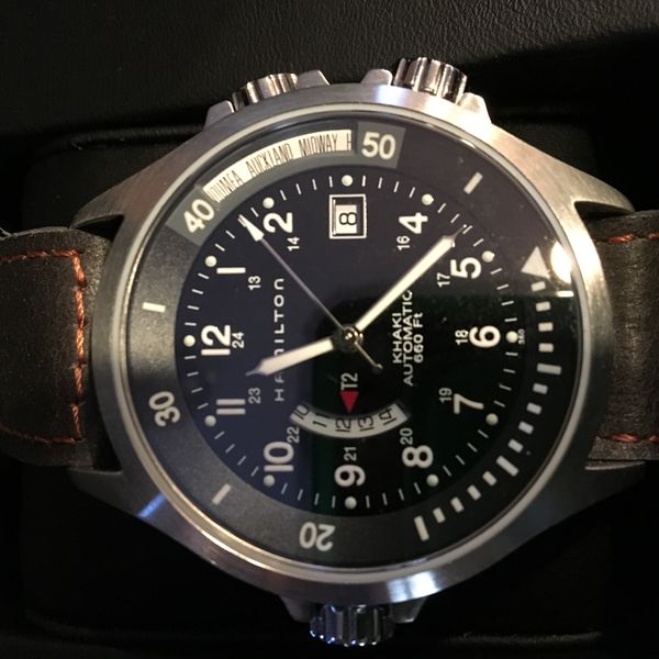 Hamilton Khaki Navy GMT Auto | WatchCharts Marketplace