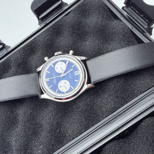 Addiesdive AD2095 38mm vintage racing chronograph watch - Seiko VK64 ...