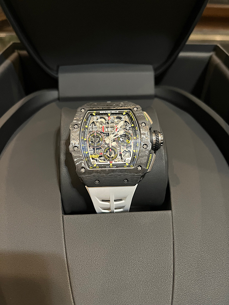 FS: Richard Mille RM11-03 NTPT Black Carbon World best price | WatchCharts