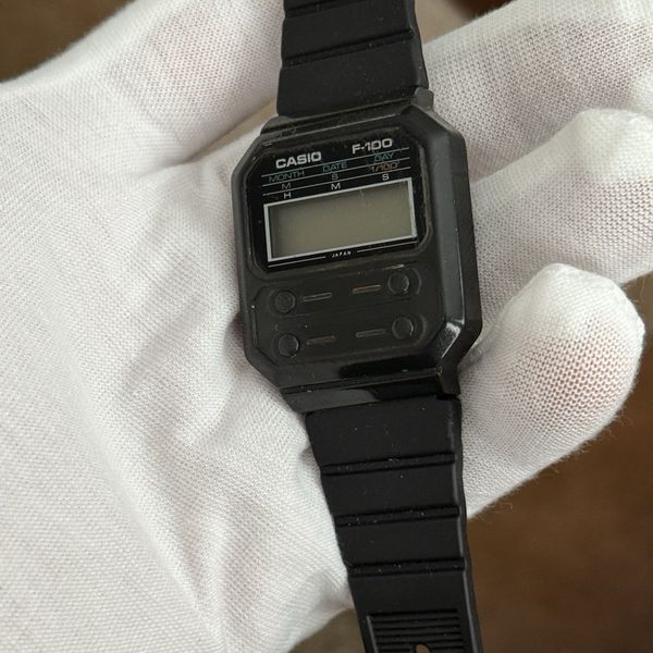 Rare Vintage Casio F-100 Alien Movie Menâ s Digital Sports Watch Mod ...
