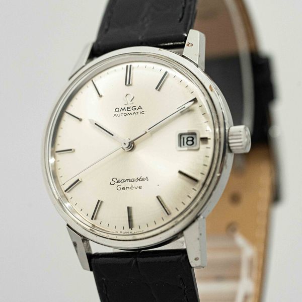 Vintage 1968 OMEGA Seamaster Geneve Cal.565 Automatic Silver Dial Men 34mm Watch | WatchCharts ...