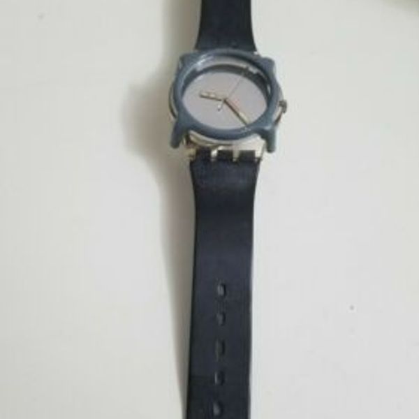 Swatch Watch Unisex Mirror Face Clear Glow Hands Retro Watch late 80s ...