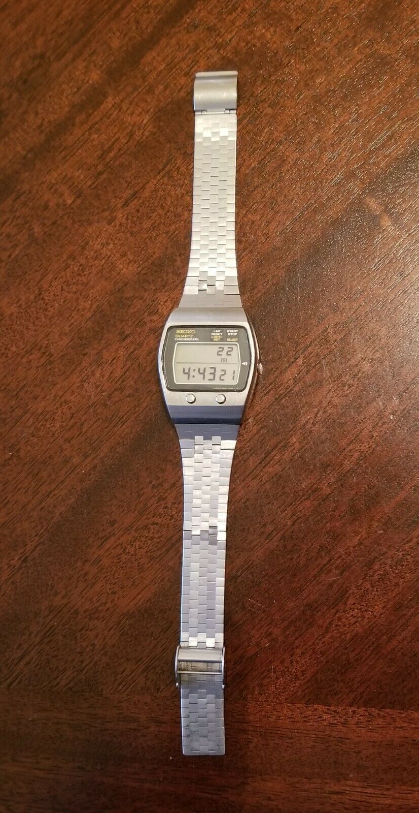 Vintage Men's Seiko Quartz Chronograph Digital Stainless Steel Watch # M159-5000 | WatchCharts ...