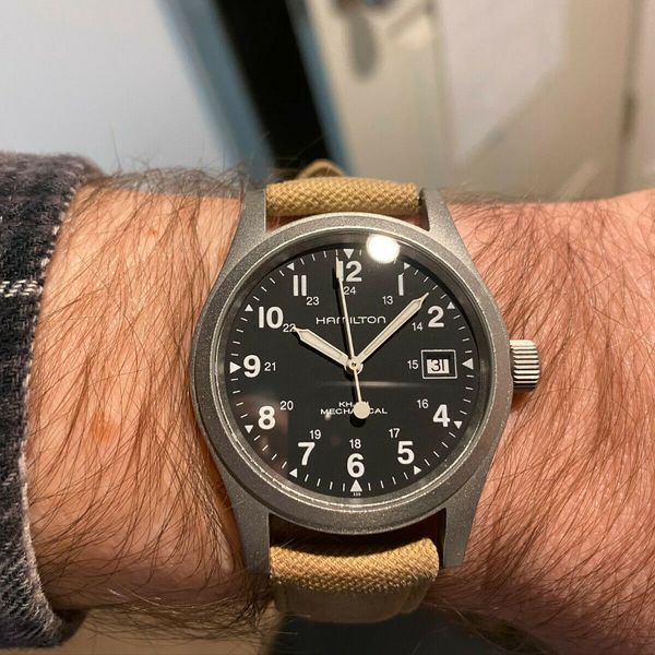 Hamilton Khaki Field Mechanical H694190 38mm Wrist Watch ETA2804-2 ...