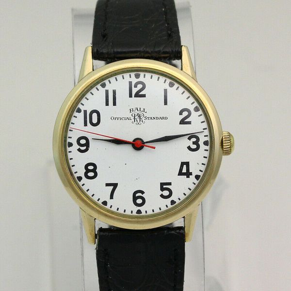 Ball Official Railroad Standard 1604B Manual 34mm 10K Gold Filled ...