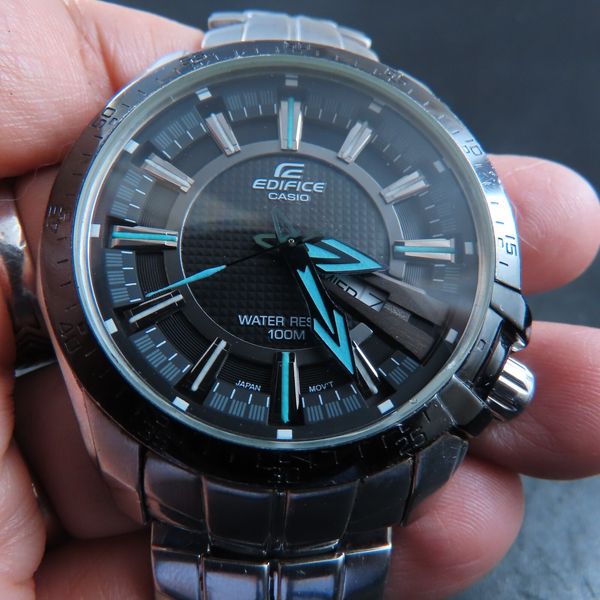 EF-130 Casio Edifice Diver 100M Daydate Quartz Men Watch | WatchCharts ...