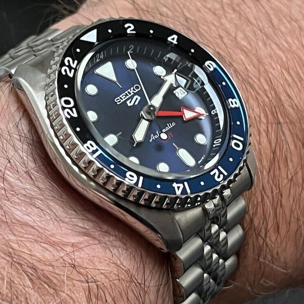 Seiko 5 Sports SSK003 Blueberry GMT Automatic Watch | WatchCharts ...