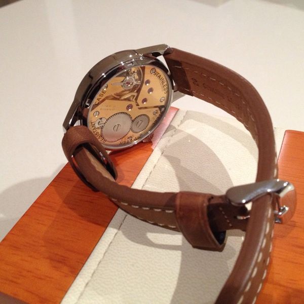FS: Custom built Marine style watch w/ gold Swiss ETA6498 movement ...