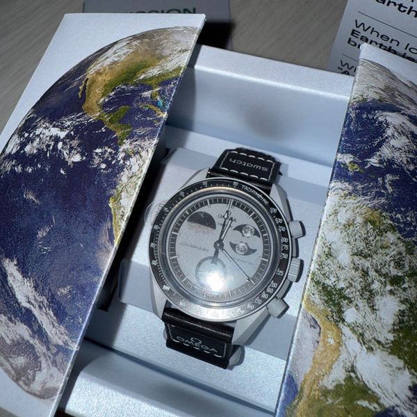 Omega x Swatch Bioceramic Moonswatch Mission to Earth Phase ...