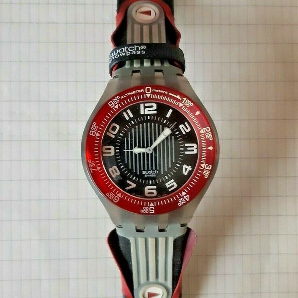Quartz Watch with Altimeter Swatch snowpass Altimeter | WatchCharts ...