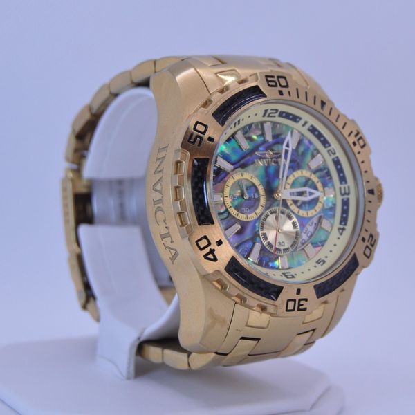 Invicta Pro Diver SCUBA Men's Watch w/ Abalone Dial - 51mm, Gold (25094 ...
