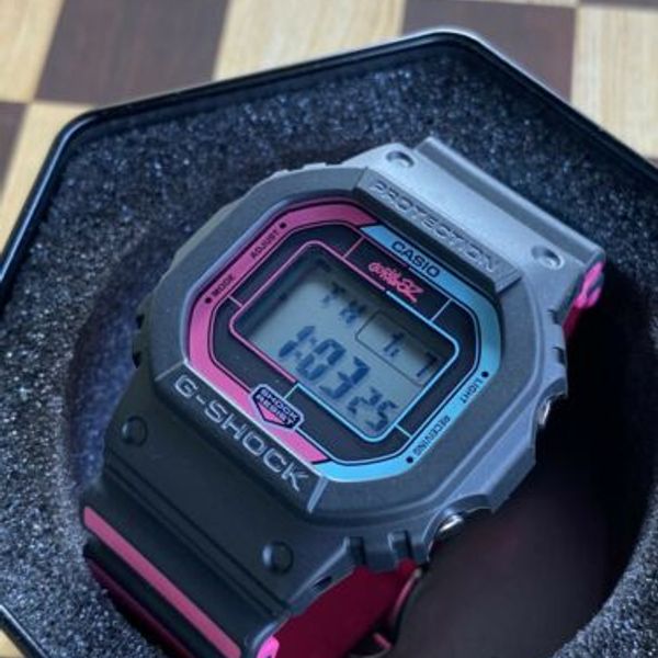 Casio G shock Square GWB5600 Solar Bluetooth Worldtime Chronograph ...