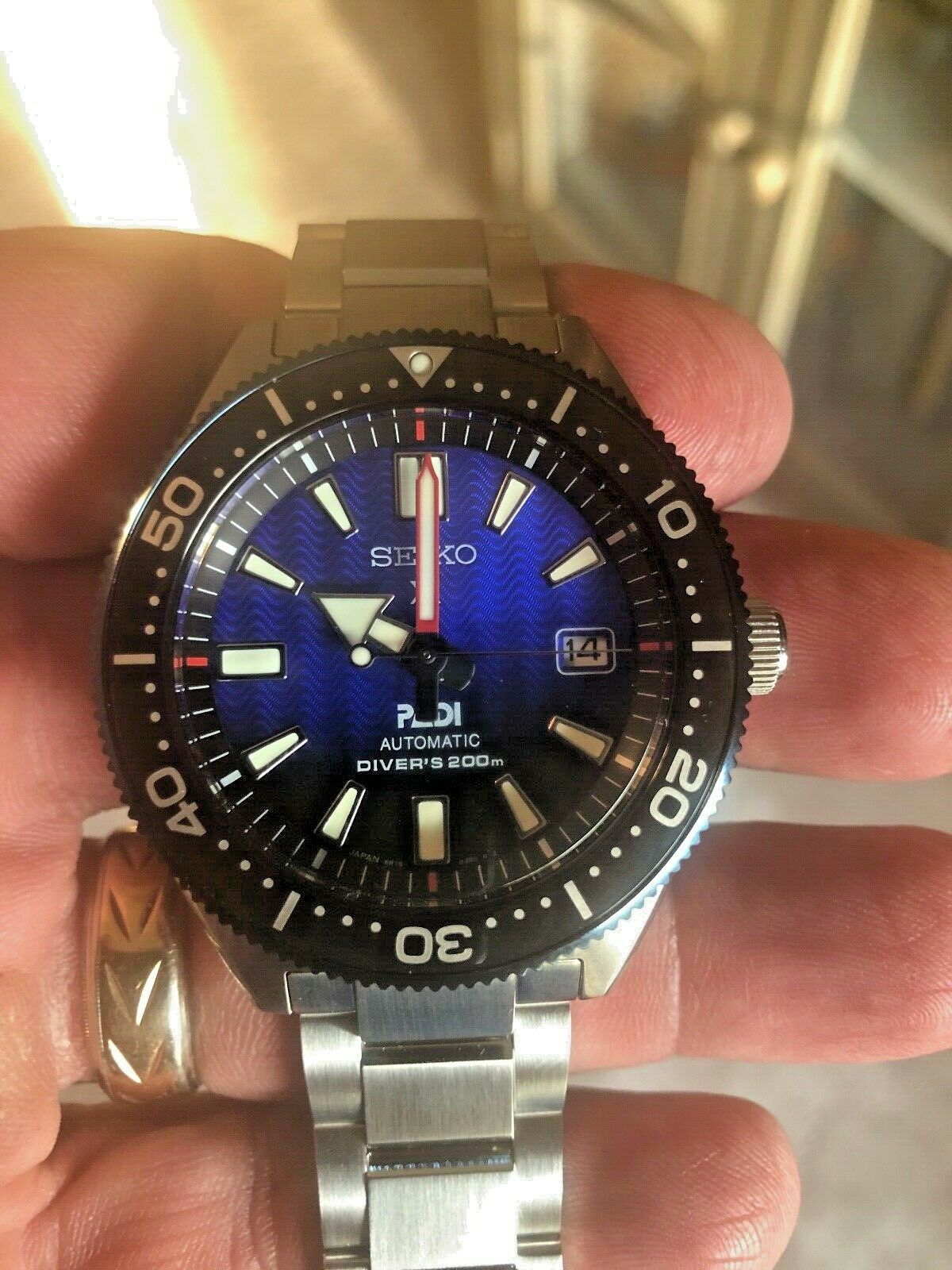 SEIKO PROSPEX PADI Special Edition SBDC055 Navy Dial Men's Watch 200m ...