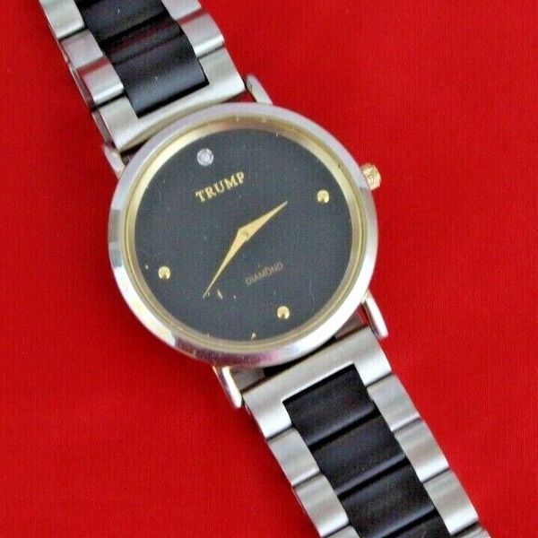 Donald Trump 2005 Men's Signature Collection TR1014 Diamond Wrist Watch ...