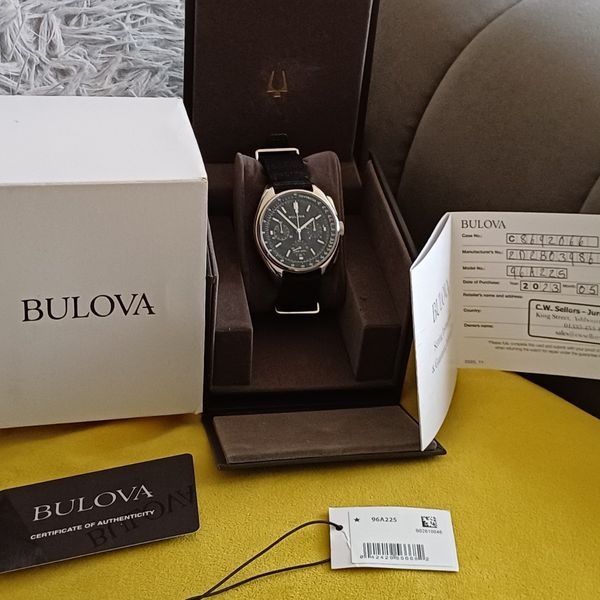 BULOVA MODEL 96A225 LUNAR PILOT WATCH 43mm APOLLO 15 CHRONOGRAPH ...