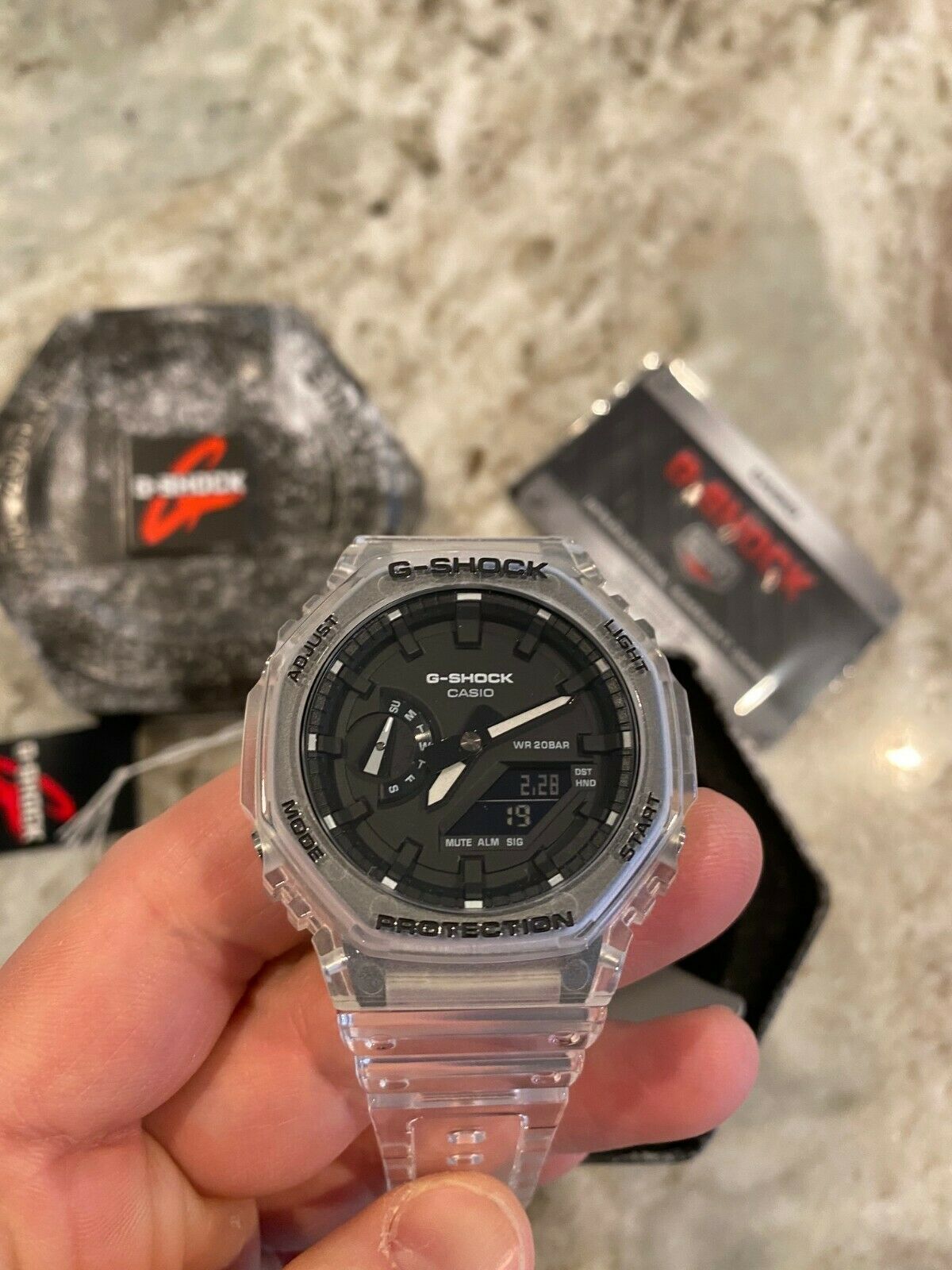 Casio Casioak G-SHOCK GA2100SKE-7A Transparent -NEW UNWORN | WatchCharts