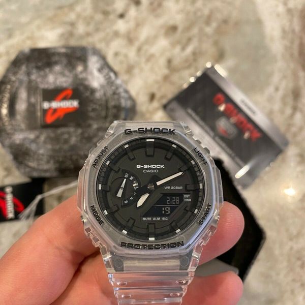 Casio Casioak G-SHOCK GA2100SKE-7A Transparent -NEW UNWORN ...