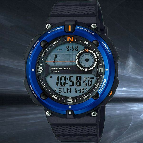New watch casio compass thermometer sgw-600h-2a 100m wr 5 years - 1 battery | WatchCharts ...