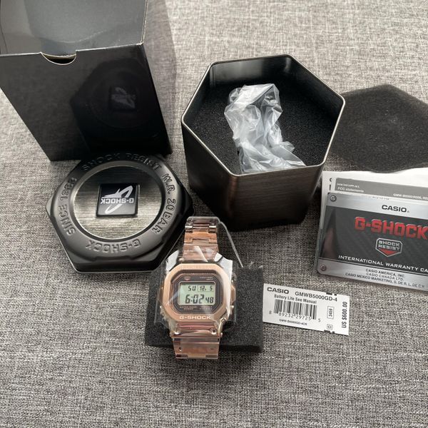 FS: Brand New Gshock GMWB5000- Rose Gold | WatchCharts Marketplace