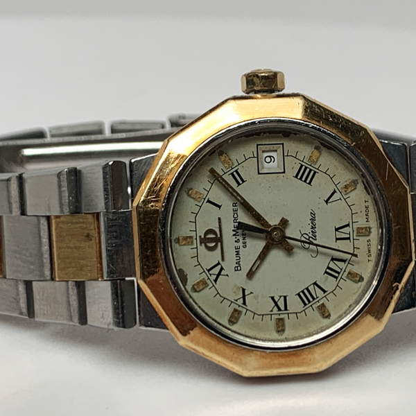 BAUME and MERCIER Riviera Quartz Ladies Two Tone Watch ref. 5221 Steel ...