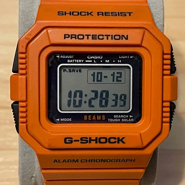 [WTS] Casio G-Shock G-5500BE-4 Beams Collaboration Orange Tough Solar ...