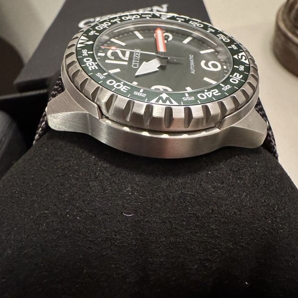 Citizen Automatic Green Dial NJ2198-16X Men's Field Watch New in Box ...