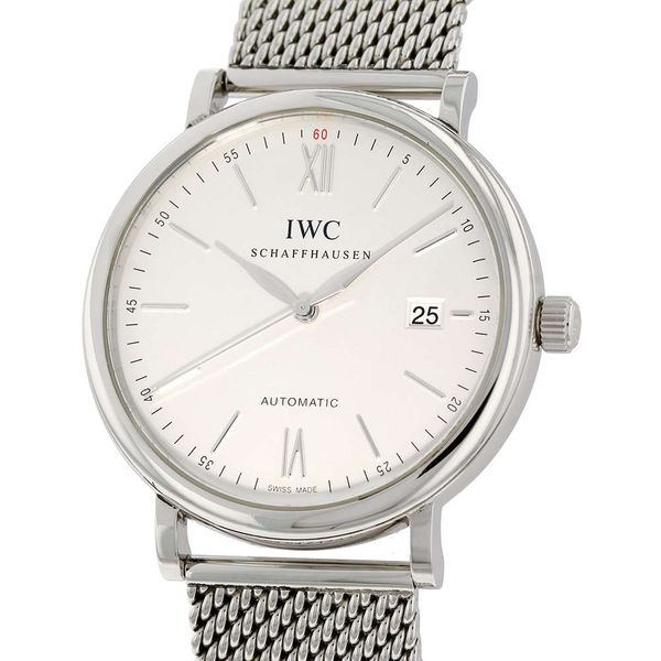 IWC Portofino automatic IW356505 watch silver dial [guarantee] [pre ...