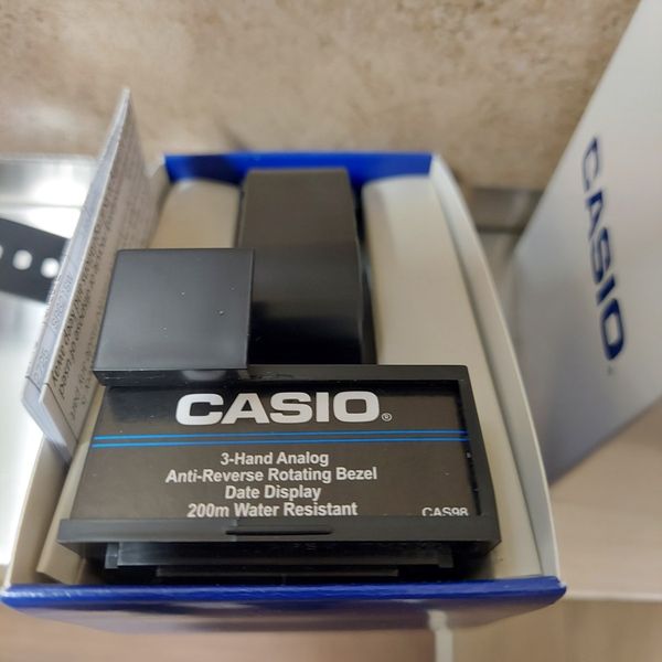 NEW Genuine Casio Watch Band Diver MDV-106-1AV Rubber Strap and Spring ...