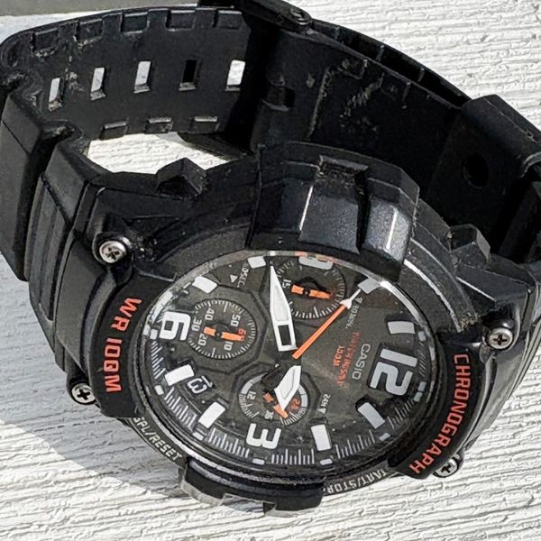 Casio MCW100H-1AV, Chronograph Watch, Black Resin Band, 100 Meter WR ...