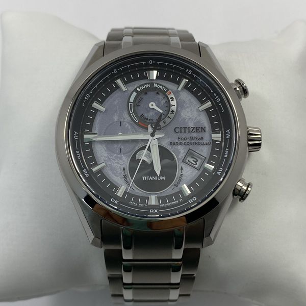 Citizen Tsuki-yomi A-T Chronograph Eco-Drive Titanium Men's Watch ...