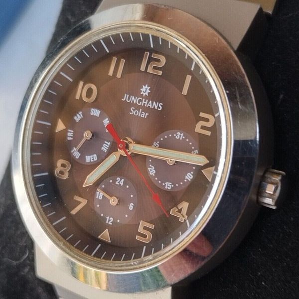 Junghans Solar Watch _ with date, day of the week and 24 hour display ...